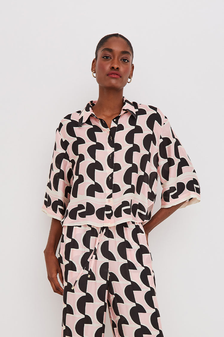 Calvia Silk Camp Shirt | Cara Cara New York
